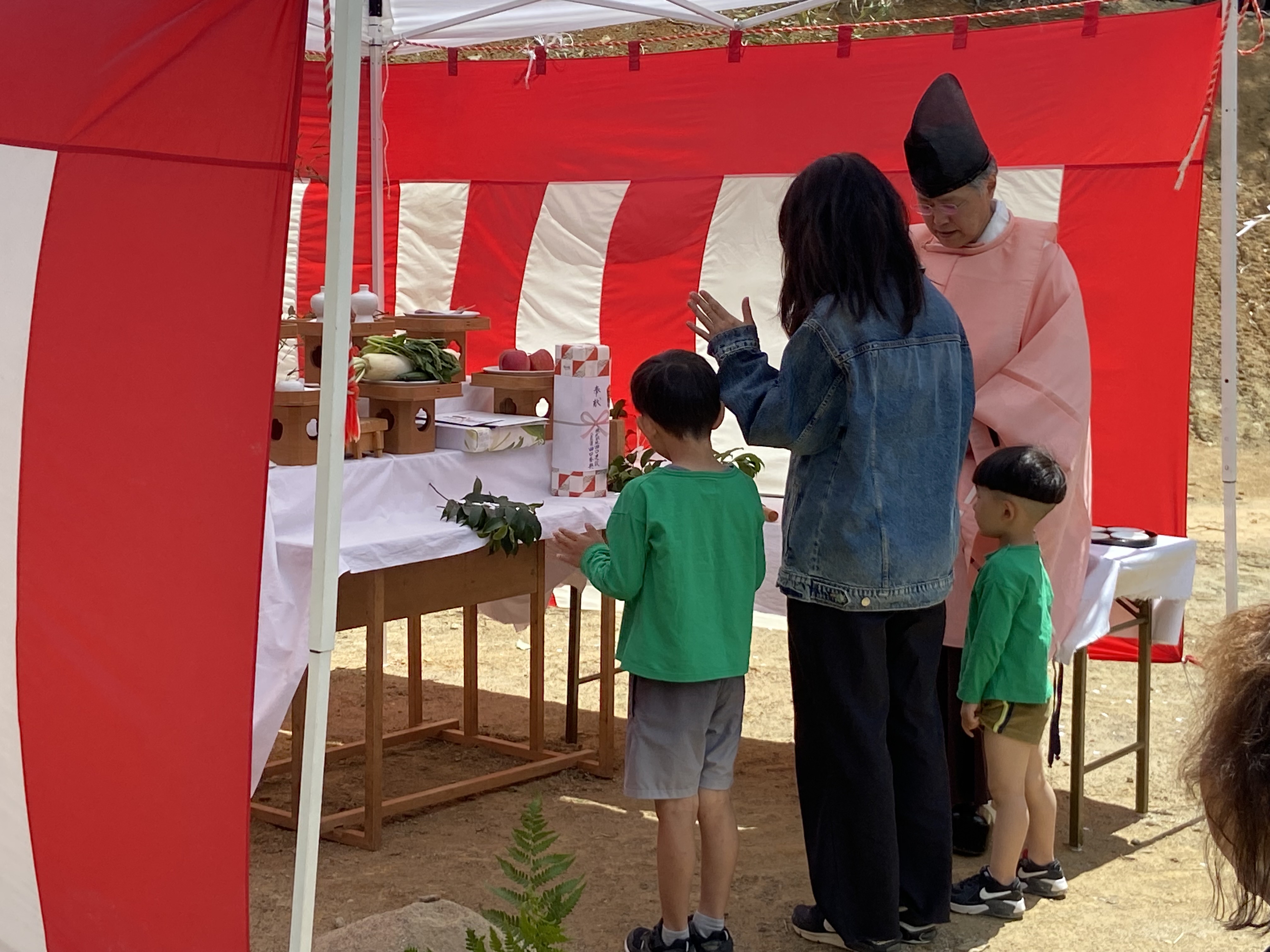 恵那市T様邸地鎮祭を行いました!! - 東濃ひのきや自然素材の注文住宅は株式会社田口建設